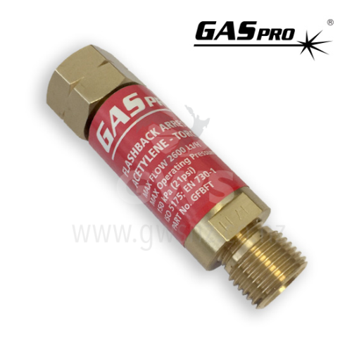GASpro Flashback Arrestor Fuel Blowpipe End | Global Welding Supplies