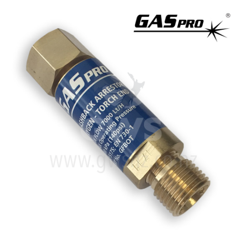 GASpro Flashback Arrestor OXY Blowpipe End | Global Welding Supplies