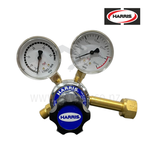Harris 801 Regulator CO2 Mig Twin Gauge 0-30LPM | Global Welding Supplies