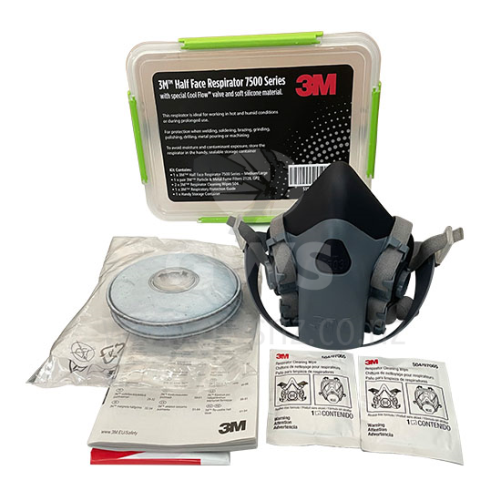 3M Half Face Respirator Kit 7500 Series Large | Global Welding Supplies